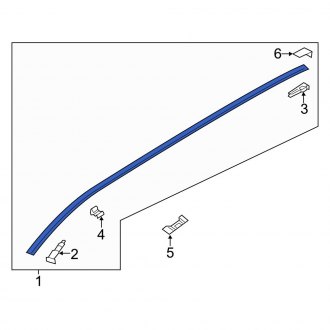 Mazda OEM Roofs & Parts | Panels, Drip Rails, Braces — CARiD.com
