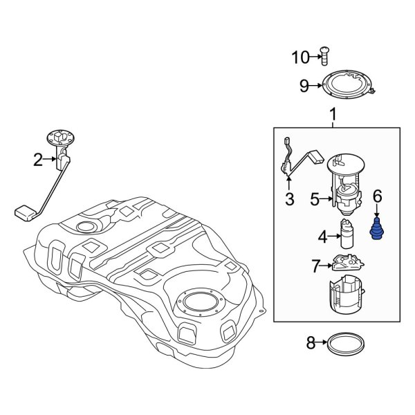 Mazda OE L3M813280 - Fuel Injection Pressure Regulator