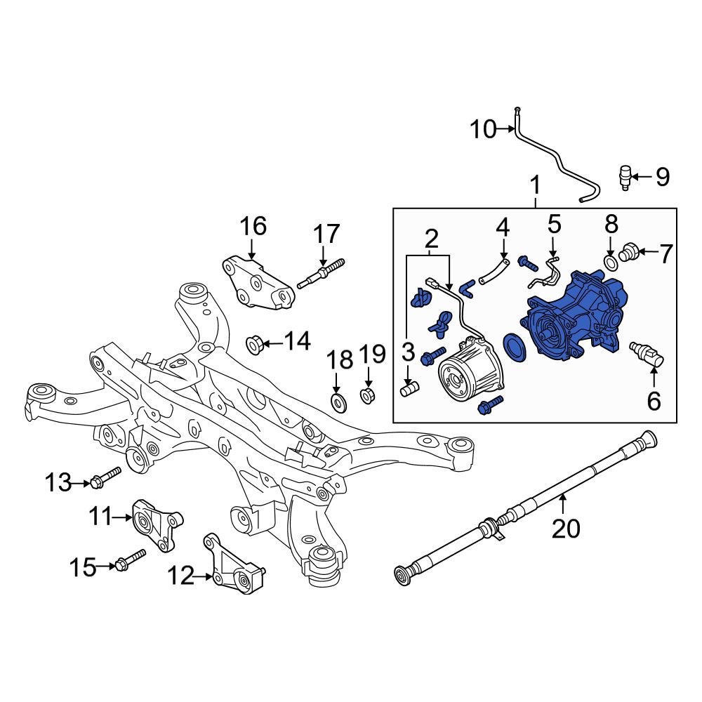 Mazda OE KAT227020 - Rear Differential
