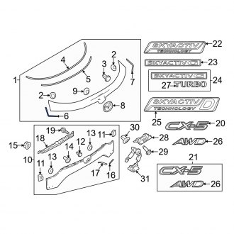 Mazda CX-5 Replacement Doors & Components | CARiD