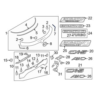 Mazda CX-5 Replacement Doors & Components | CARiD