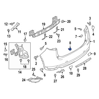 Mazda CX-30 Bumper Brackets & Hardware - Front, Rear | CARiD