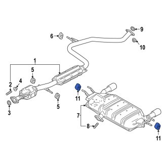 Mazda CX-30 OEM Exhaust Parts | Systems, Tips, Pipes — CARiD.com