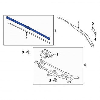 Mazda CX-30 OEM Wiper Blade & Washer Parts - Motors, Arms | CARiD