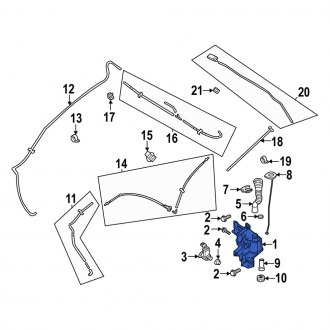 Mazda CX-30 OEM Wiper Blade & Washer Parts - Motors, Arms | CARiD