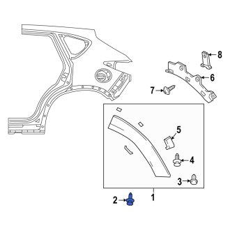 Mazda CX-3 Fender Support Braces & Hardware — CARiD.com