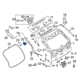Mazda CX-50 Trunk & Tailgate Hardware — CARID.com