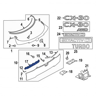 Mazda CX-30 OEM Trunks & Parts | Lids, Rear Panels — CARiD.com
