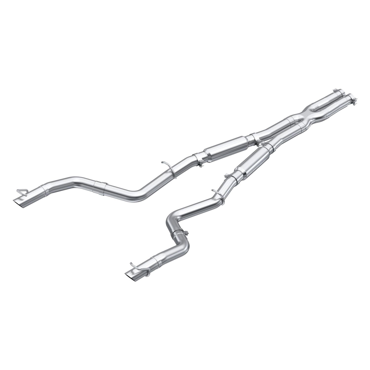 MBRP® S7119304 - Armor Pro™ 304 SS Cat-Back Exhaust System with Split ...