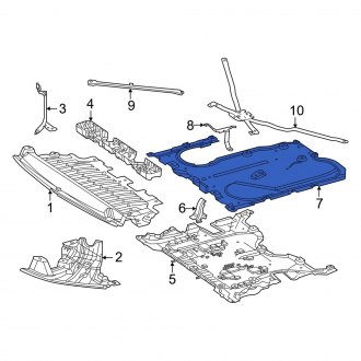 Mercedes C Class Underbody Covers | Splash Shields — CARiD.com