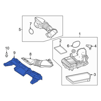 Mercedes Radiator Support Covers | Upper, Front — CARiD.com