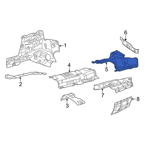 Mercedes-Benz OE 2064700801 - Fuel Tank Shield