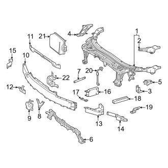 2022 Mercedes AMG GT Radiator Supports — CARiD.com