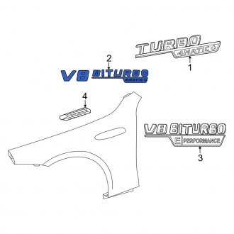 Mercedes-Benz OE™ Emblems & Logos - CARiD.com