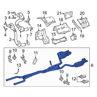 Mercedes AMG GT OEM Exhaust Parts | Systems, Tips, Pipes — CARiD.com