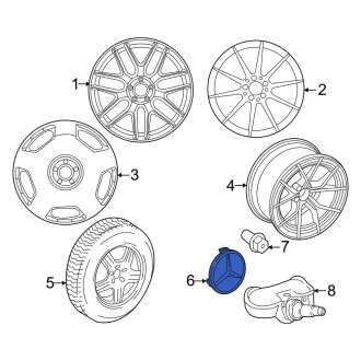 Mercedes GLS Class OEM Wheels & Tires | Lug Nuts, TPMS Sensors — CARiD.com