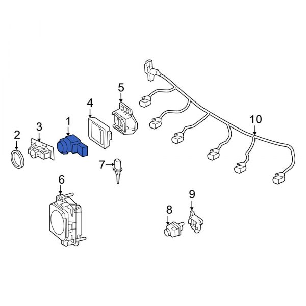 Mercedes-Benz OE 0009059204 - Front Center Parking Aid Sensor