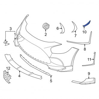 Mercedes AMG GT Replacement Bumper Moldings & Trim | CARiD