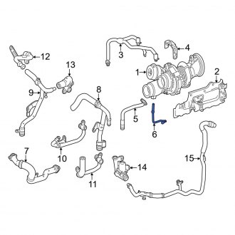 Mercedes C Class Replacement Turbocharger Pipes & Clamps — CARiD.com