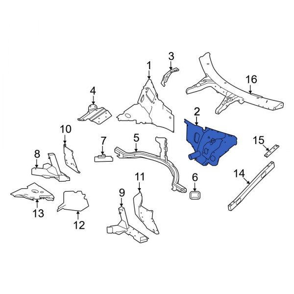 Mercedes-Benz OE 1906204901 - Left Firewall