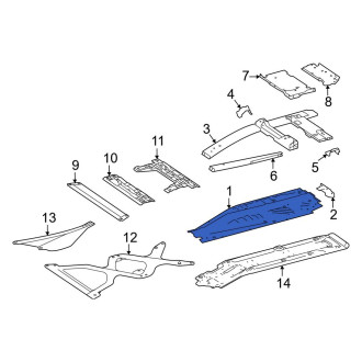 Mercedes AMG GT Replacement Floor Pans — CARiD.com