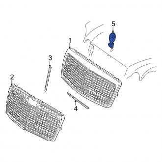 Mercedes E Class OEM Grilles | Factory Billet & Mesh Grilles — CARiD.com