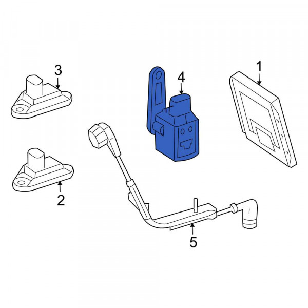 Mercedes-Benz OE 0105427617 - Suspension Ride Height Sensor