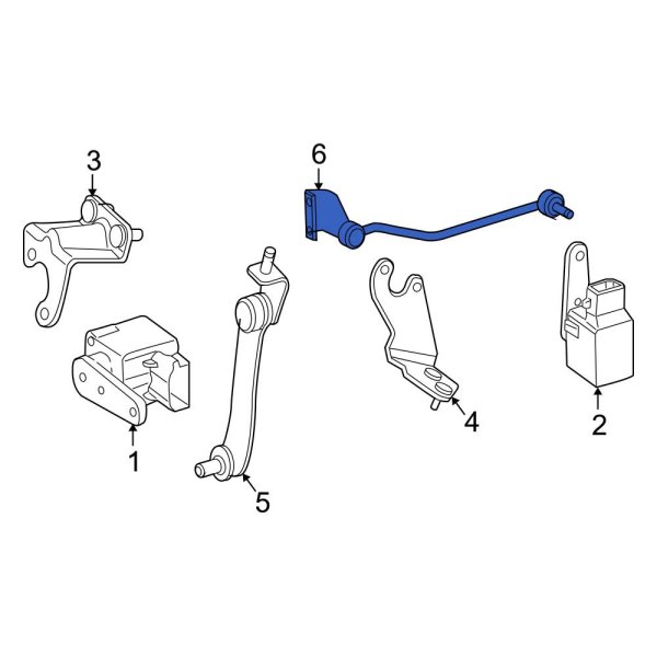Mercedes-Benz OE 2113201889 - Rear Headlight Level Sensor Strut Support