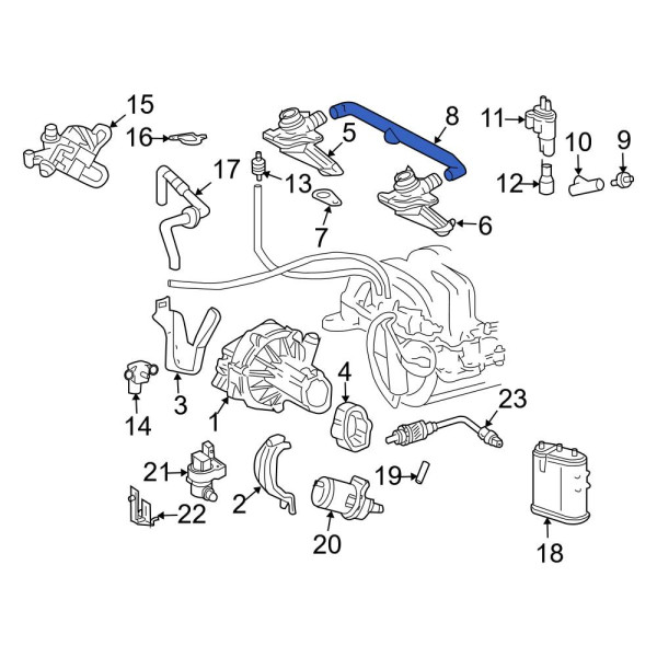 Mercedes-Benz OE 1122380082 - Secondary Air Injection Pump Hose