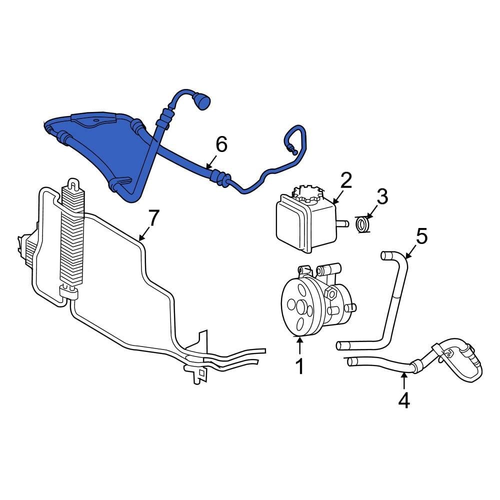 Mercedes-Benz OE 2114605024 - Power Steering Pressure Hose
