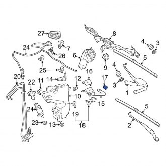 Mercedes C Class OEM Wiper Blade & Washer Parts | Motors, Arms — CARiD.com