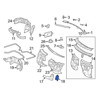 Mercedes Hood Weatherstripping Seals — CARiD.com