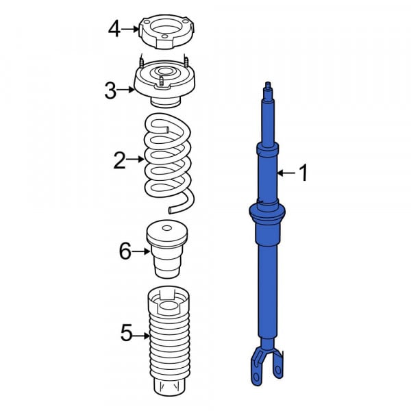 Mercedes-Benz OE 2113264100 - Rear Suspension Shock Absorber