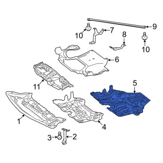Mercedes E Class Underbody Covers | Splash Shields — CARiD.com