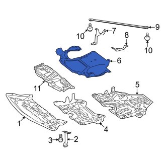 Mercedes E Class Underbody Covers | Splash Shields — CARiD.com