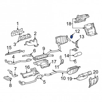Mercedes GLK Class OEM Exhaust Parts | Systems, Tips, Pipes — CARiD.com