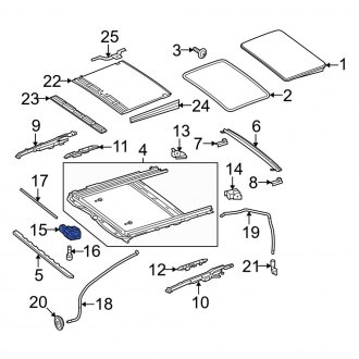 Mercedes OEM Roofs & Parts - Panels, Drip Rails, Braces | CARiD