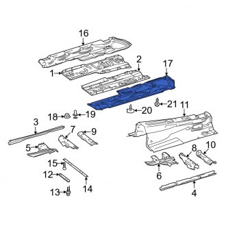 Mercedes CLS Class Underbody Covers | Splash Shields — CARiD.com
