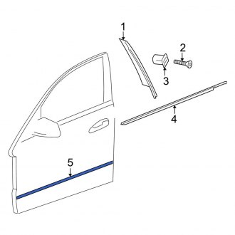 Mercedes E Class Door Moldings | Side, Edge, Belt – CARiD.com