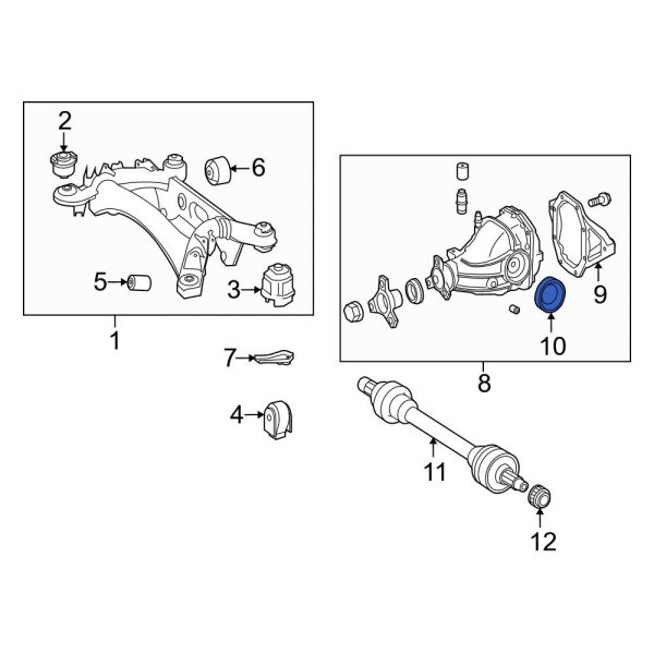 Mercedes-Benz OE 0139971946 - Front Right Axle Shaft Seal