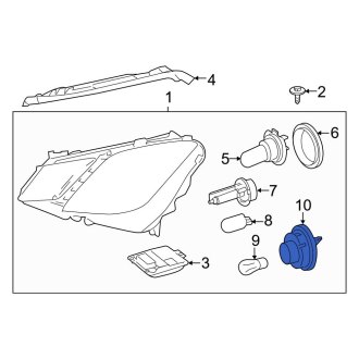 Mercedes GLK Class Headlight Components | Brackets, Adapters — CARiD.com