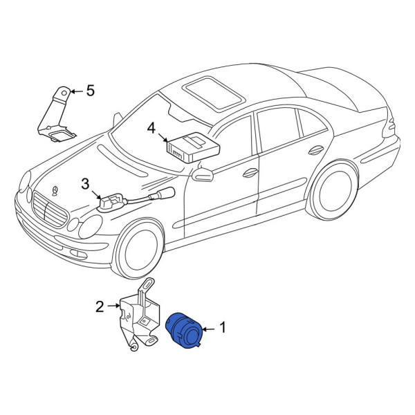 Mercedes-Benz OE 219820322664 - Anti-Theft Alarm Siren