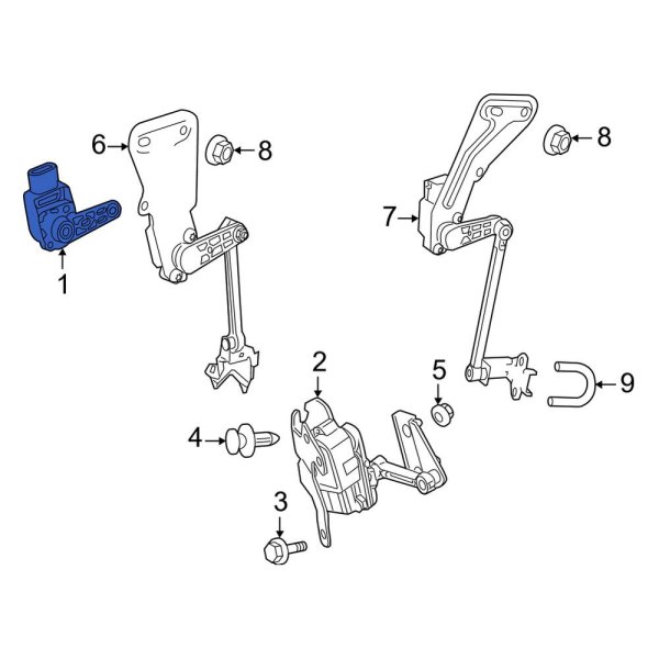 Mercedes-Benz OE 0045429918 - Front Headlight Level Sensor