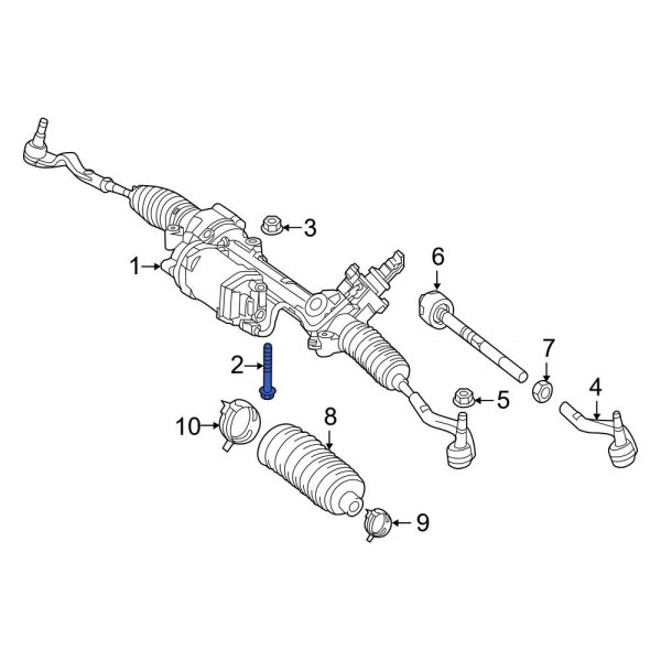 Mercedes-Benz OE 910105012013 - Front Rack and Pinion Bolt