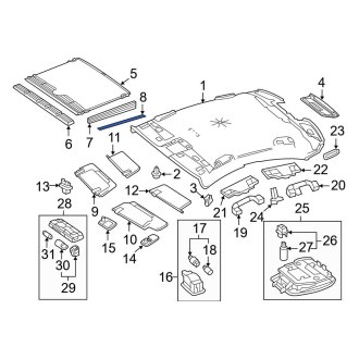 Mercedes OEM Roofs & Parts | Panels, Drip Rails, Braces — CARiD.com