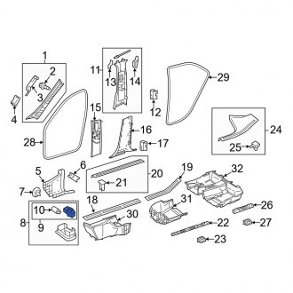 Mercedes CL Class OEM Interior Components — CARiD.com