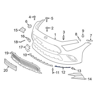 Mercedes CLS Class Replacement Bumper Moldings & Trim — CARiD.com