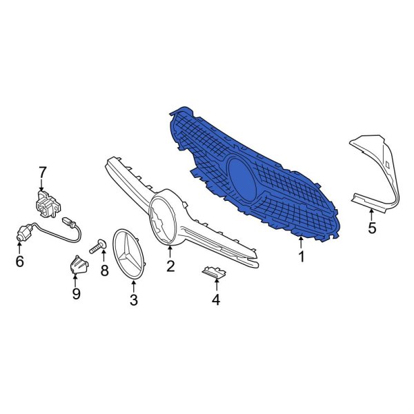 Mercedes-Benz OE 2578852502 - Front Grille
