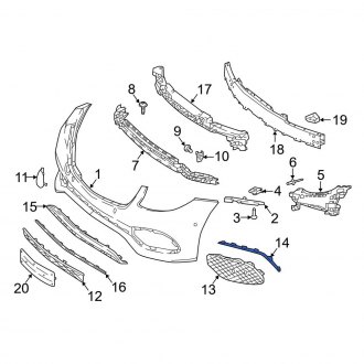 Mercedes E Class Grille Frames & Moldings — CARiD.com