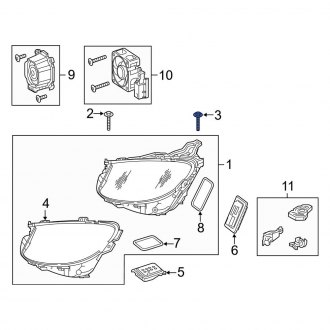 Mercedes GLC Class OEM Headlight Components — CARiD.com